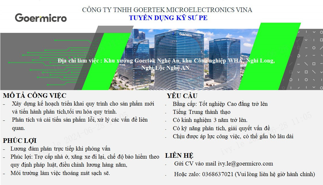 Thông tin cụ thể như sau: